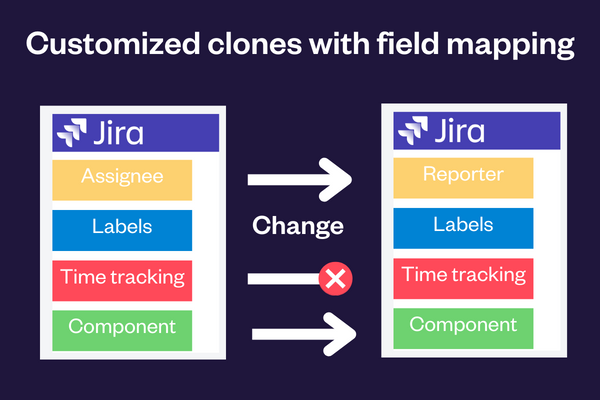 Create a mapping of Jira fields between two issues